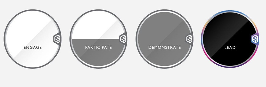 How are the different layers of the RSA Badge Standard represented in ...